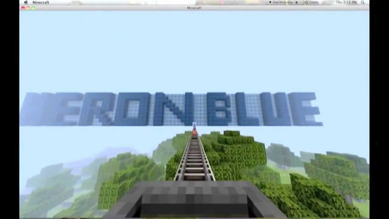Minecraft Typography - Heron Blue (full song!) - YouTube