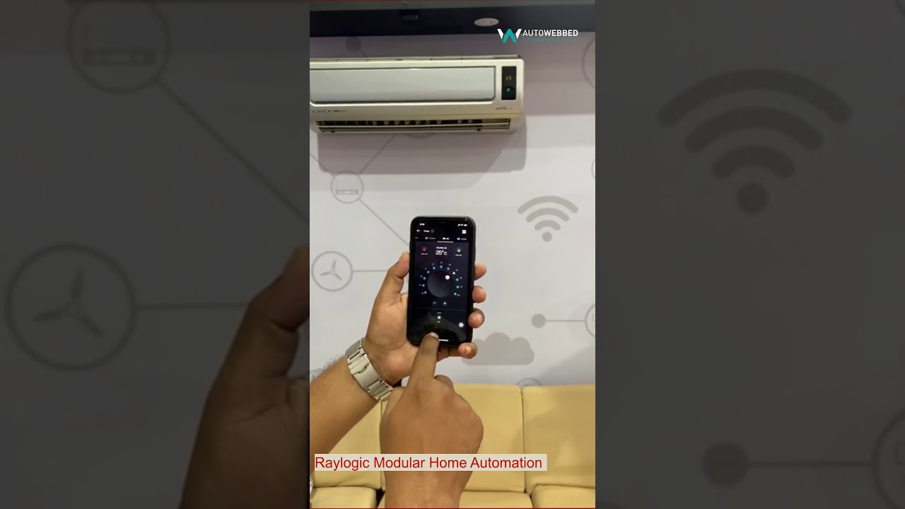 Raylogic GO Home Automation - AC control through IR blaster - YouTube