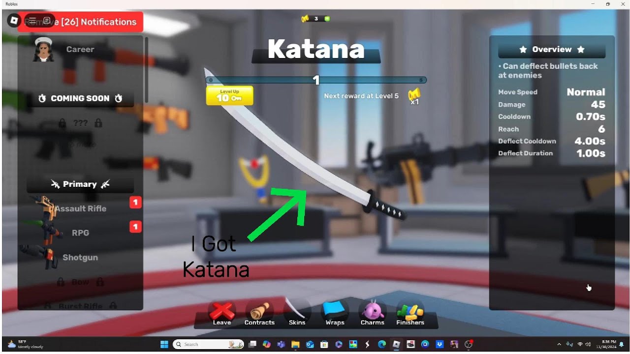 I Finally Got Katana in RIVALS - YouTube