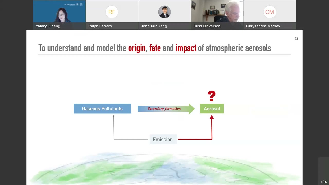 Prof. Yafang Cheng | Aerosols in the Atmosphere of the Earth System ...