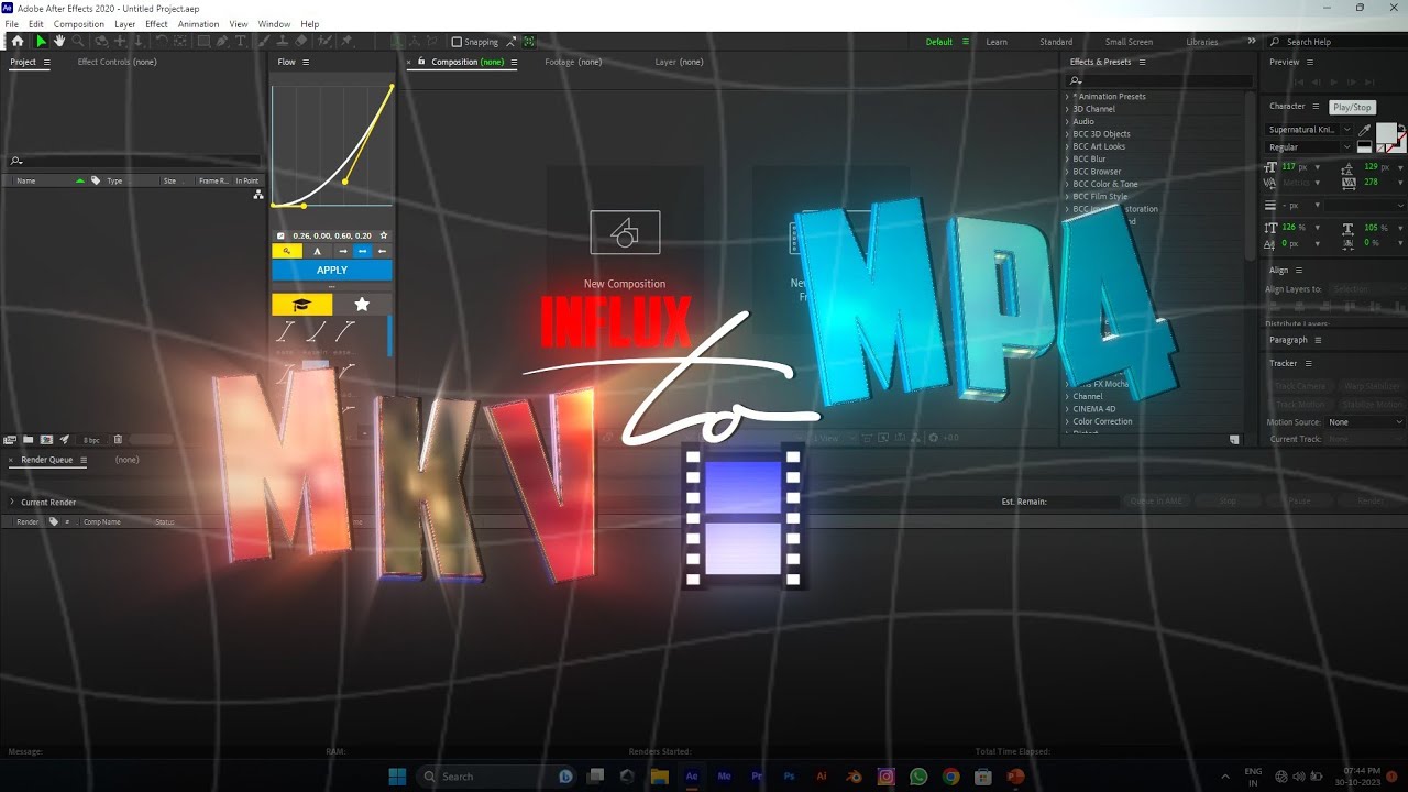 Convert MKV to MP4 | After effects | Tamil Tutorial | Lappy tutorials ...