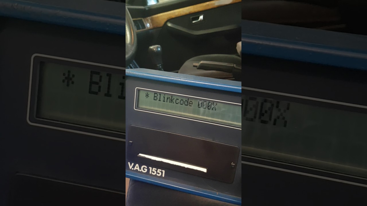 Druckstellerstrom warm und fehler auslesen VAG 1551 Audi 100 2,3E Typ ...