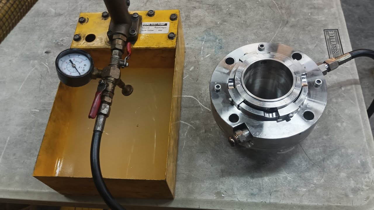 cartridge mechanical seal#hydro test#zero leak - YouTube