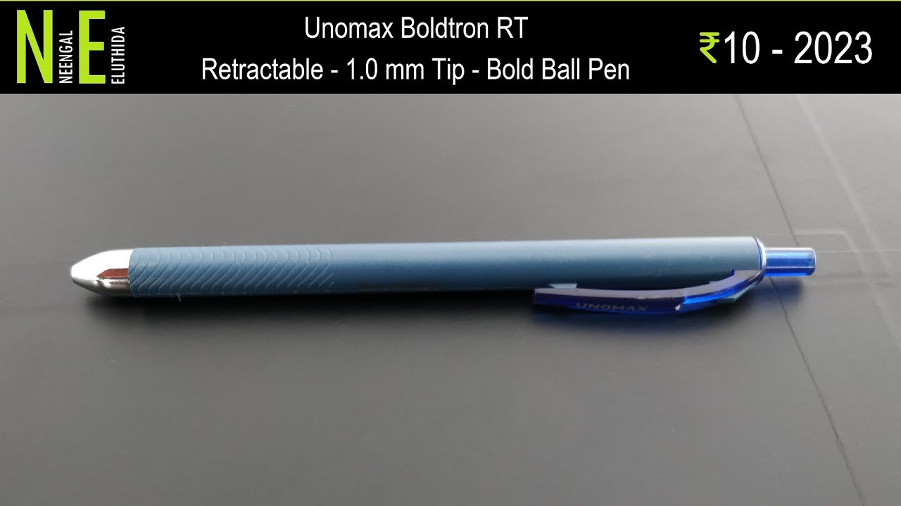 Unomax Boldtron RT 1.0 mm Ball Pen - 213 - YouTube