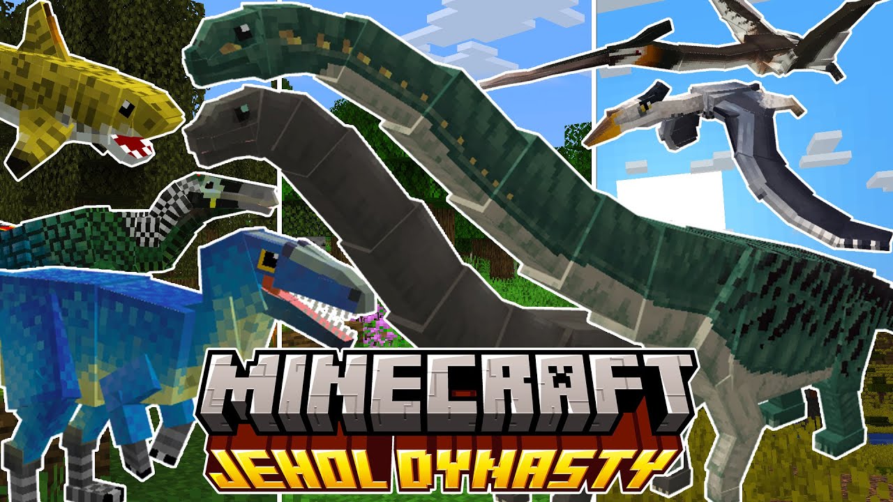 Addon Dinosaurus Paling Keren Dan Niat Di Minecraft Bedrock! - YouTube