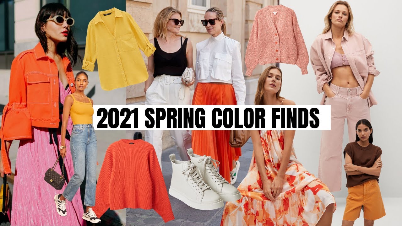 Shop The Top Spring Color Trends With Me | Fashion Trends 2021 - YouTube