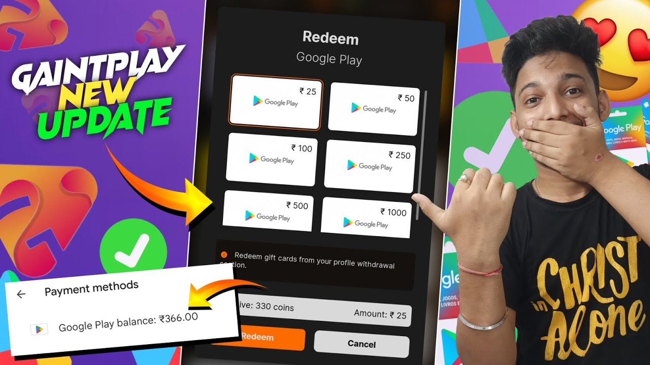 Giant Play App New Update | Free Google Play Redeem Code | How To Get Free Redeem Code - YouTube