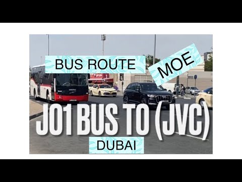 DUBAI BUS ROUTE J01 from MOE (Mall of the Emirates to JVC(Jumeira ...