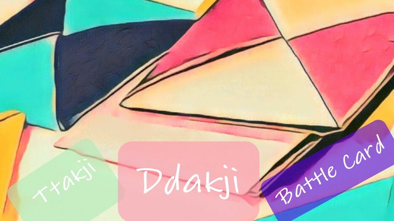 Origami Ttakji Batttle Card| How to Make an Korean Ttakji[Ddakji ...