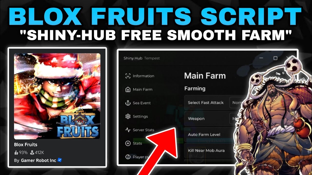 [New]🍈Blox Fruits Script Pastebin *Shiny-Hub* Smooth AutoFarm ...