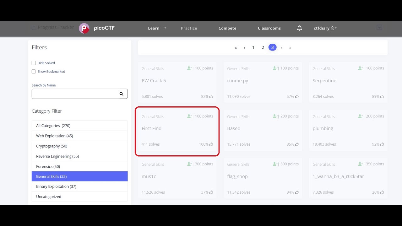 Tutorial Picoctf 2022 88 Kategori General Skill First Find Youtube