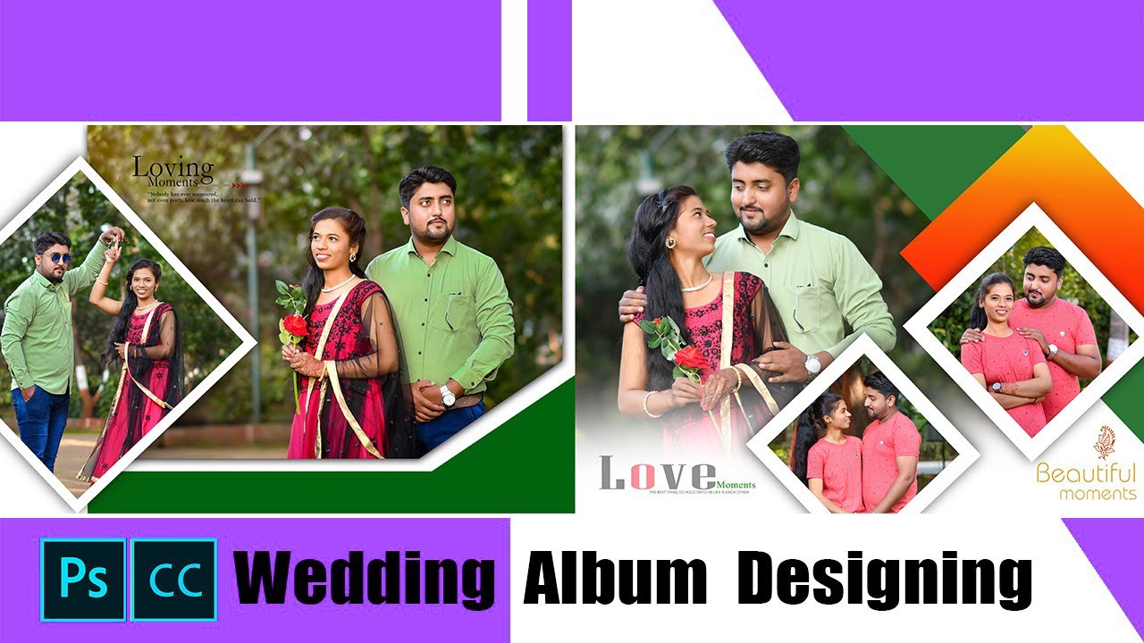 Wedding DM Page Design in Photoshop 2022 | photo editing - YouTube