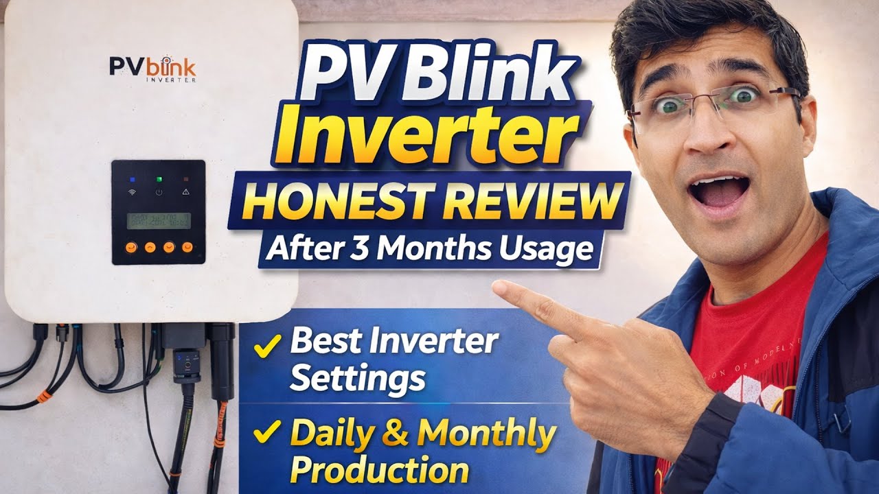 PV Blink Solar Inverter Honest Review After 3 Months of Usage| PV Blink ...
