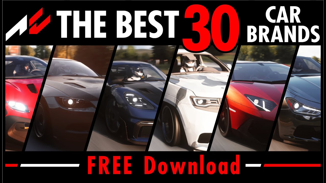 THE BEST 30 Car Brands mods - Assetto Corsa FREE Download - YouTube