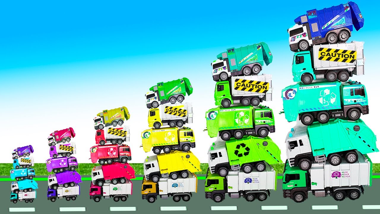 Garbage Truck Toys for Kids | Learn Real Rubbish Trucks | BLiPPi ...