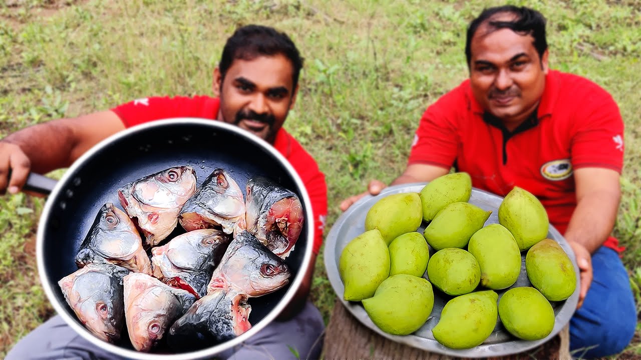 Goan Mango Fish Head Curry | Fish Curry Recipe Village Style Cooking ...