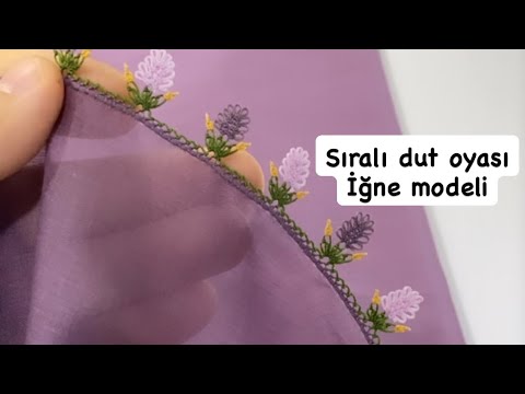 464) sıralı dut iğne oyası modeli