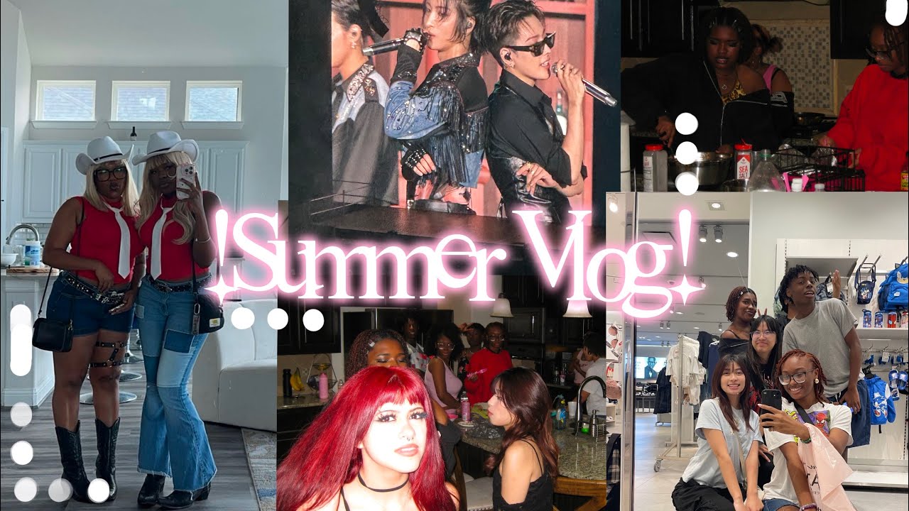 Summer Vlog:☆ Ateez concert (send off), piercings, friends and more! # ...