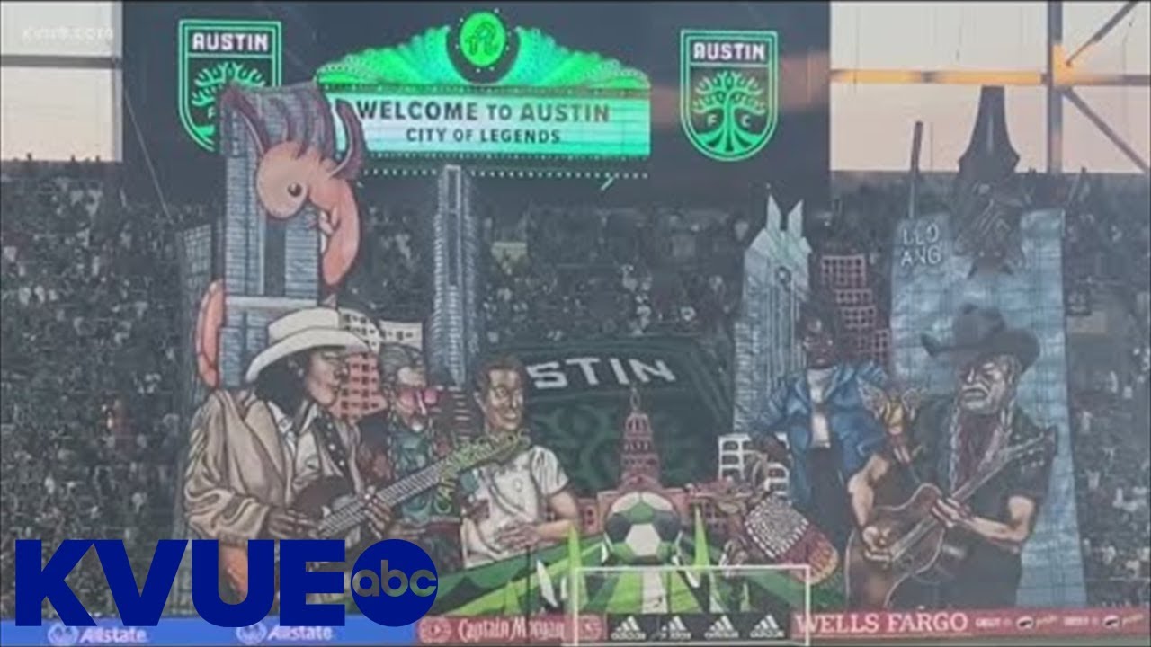 Behind the scenes creating Austin FC's first tifo | KVUE - YouTube