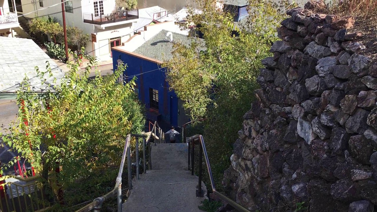 Bisbee 1000, stair case number 8 has 127 steps - YouTube
