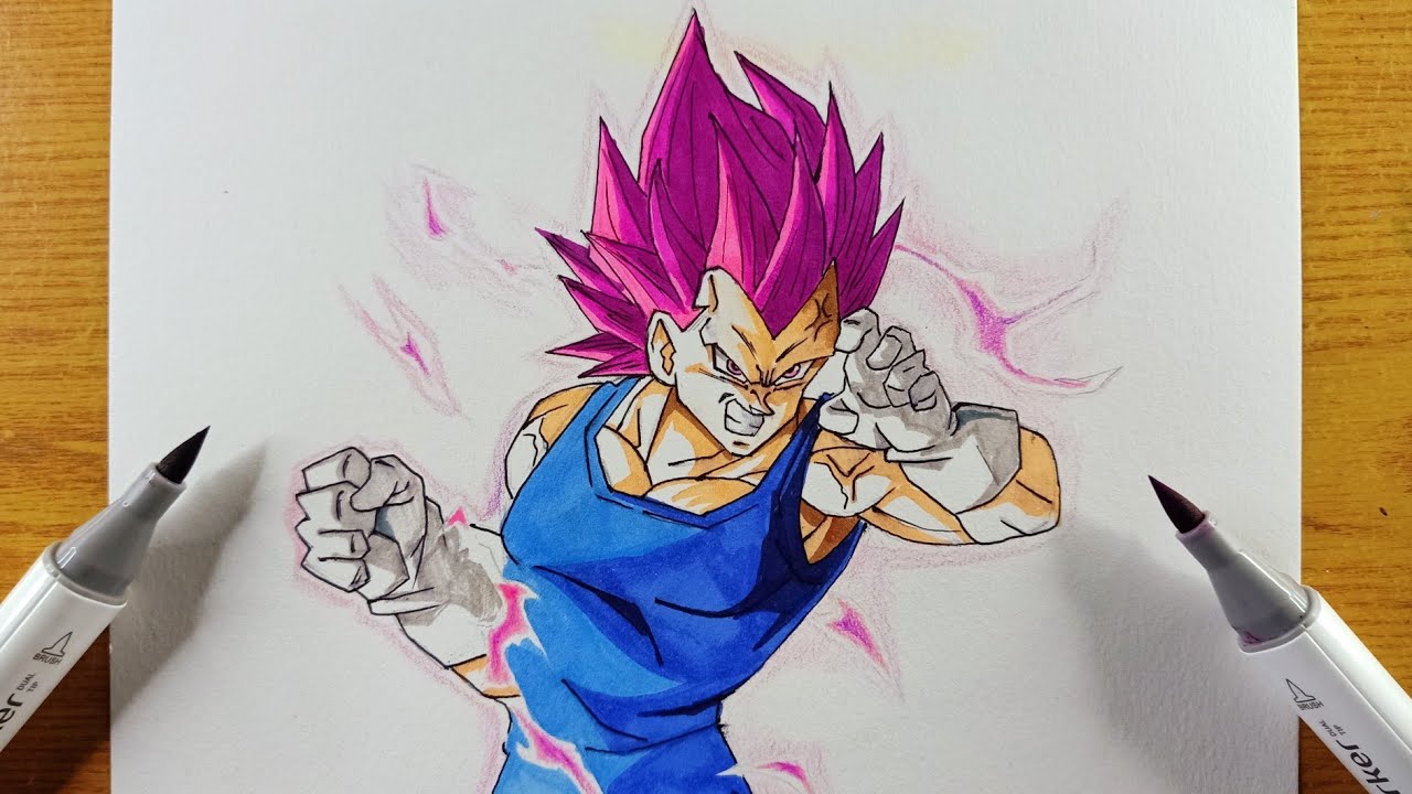 How to Draw Vegeta Ultra Ego | Step By Step | Dragon Ball Super - YouTube