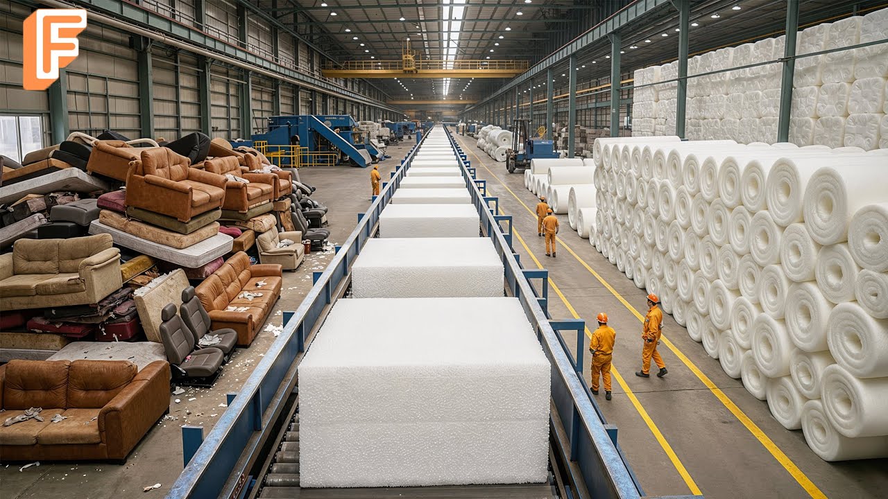You Won’t Believe How Old Mattresses & Car Seats Are Recycled Into PU ...