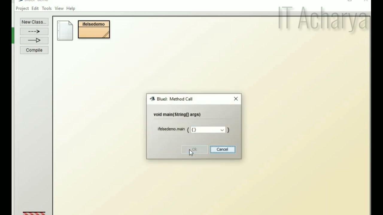 If Else Structure using Bluej Editor@IT Acharya - YouTube