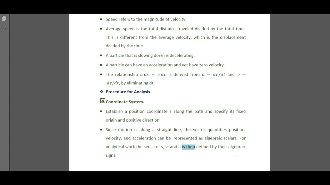 dynamics chapter one video (2) - YouTube