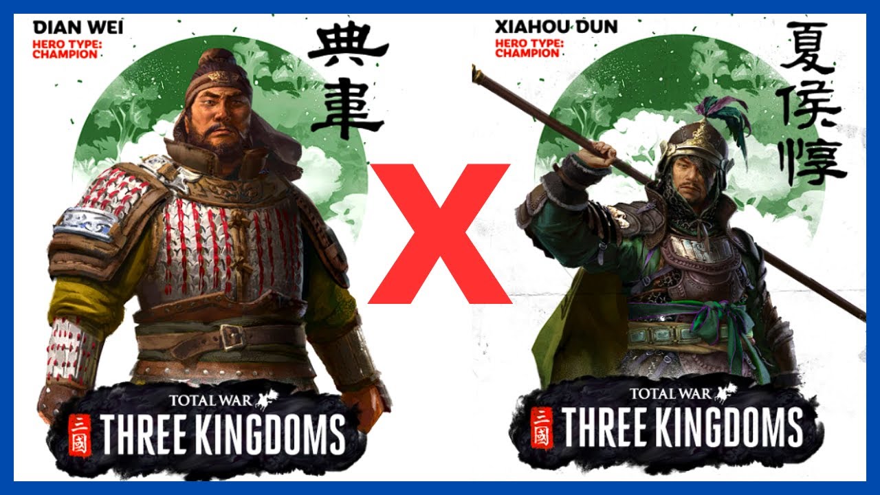 Total War : Three Kingdoms Duels | Dian Wei VS Xiahou Dun - Passiva OP ...