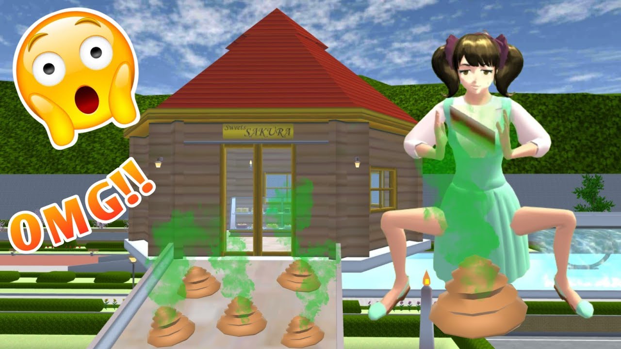 Chiho Zaizen Kebelet eek sembarangan di Cake Shop🤮💩 | Sweets Sakura ...