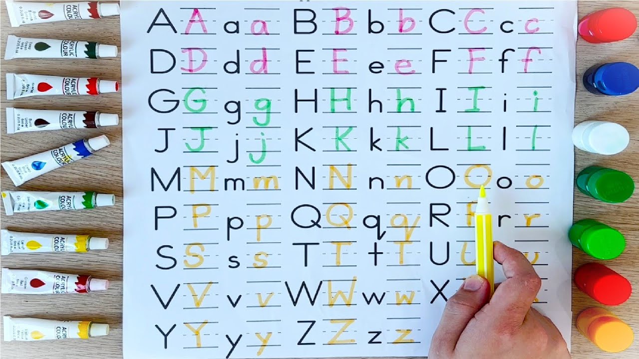 How to Write Letters for Children - Teaching Writing ABC for Preschool ...