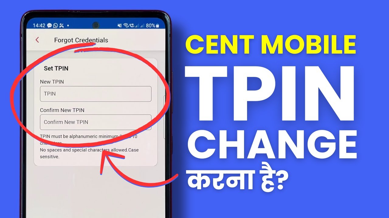 Change TPin of Central Bank of India Account - Cent Mobile me TPin ...