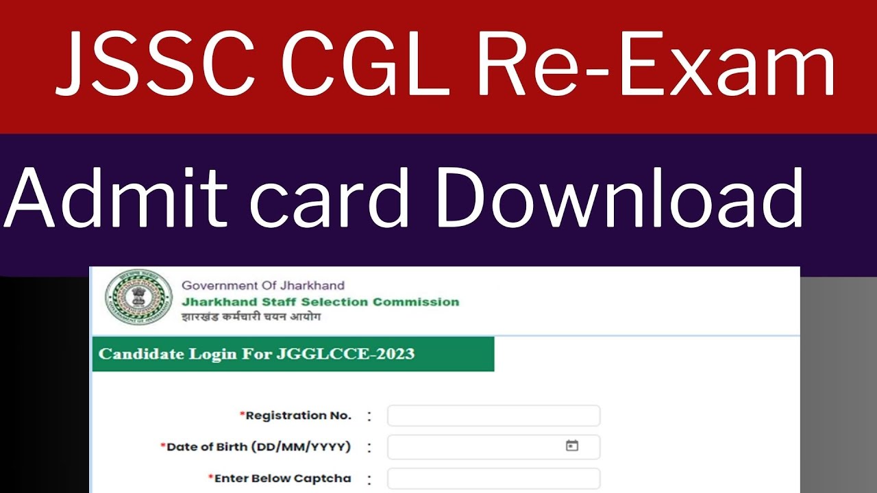 JSSC CGL RE-EXAM ADMIT CARD Download- 2024 || jssc cgl admid card कैसे ...