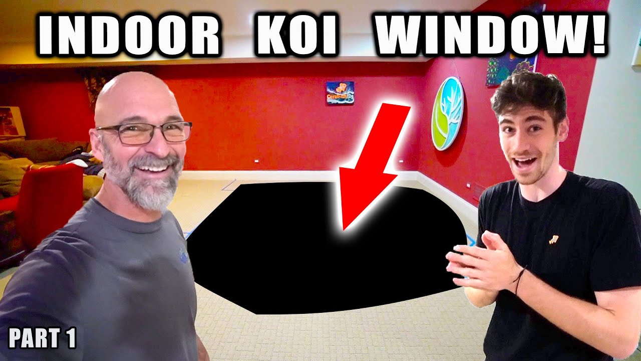 Designing a Massive *INDOOR POND* in a Basement! - Part 1 - YouTube