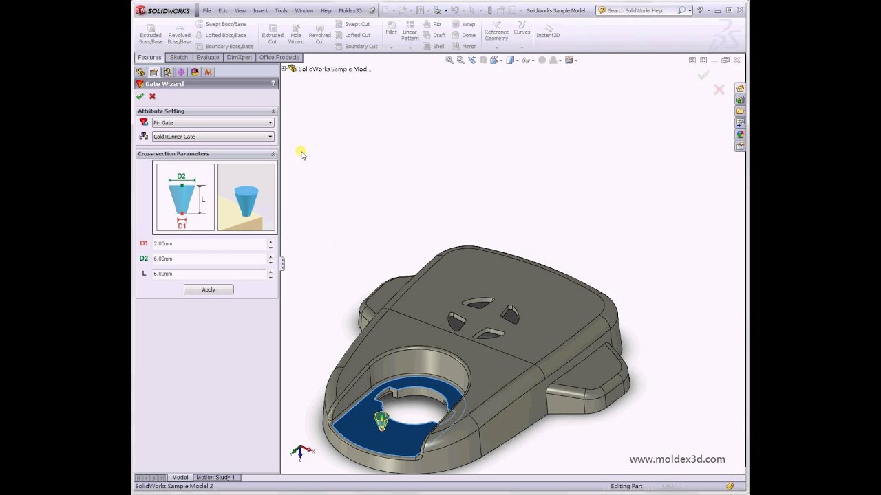 Moldex3D eDesignSYNC R11 SP1 for SOLIDWORKS - YouTube