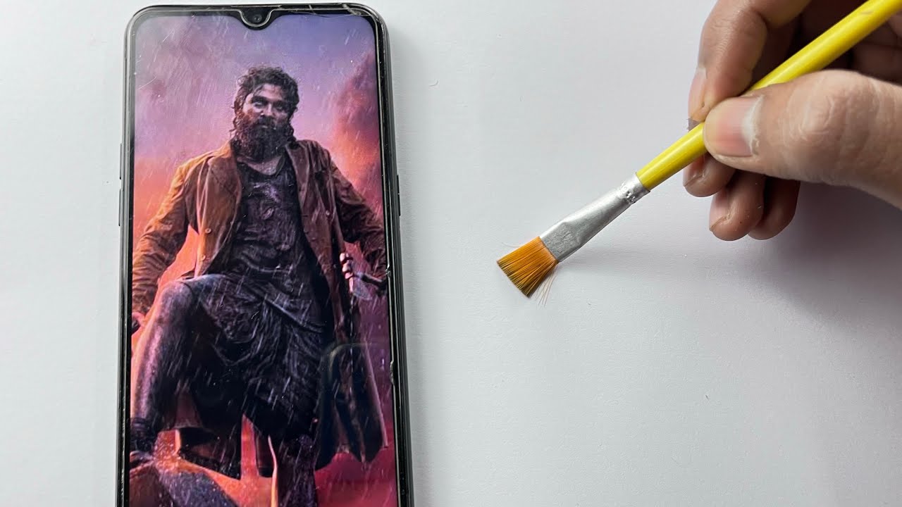 Drawing Pushpa Reloaded Version 🔥 | Pushpa 2 Allu Arjun drawing - YouTube