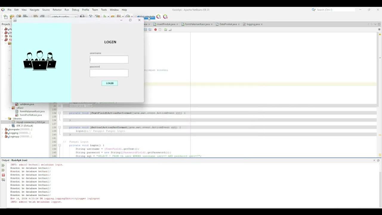 PROJEK APLIKASI KASIR Menggunakan NetBeans - YouTube