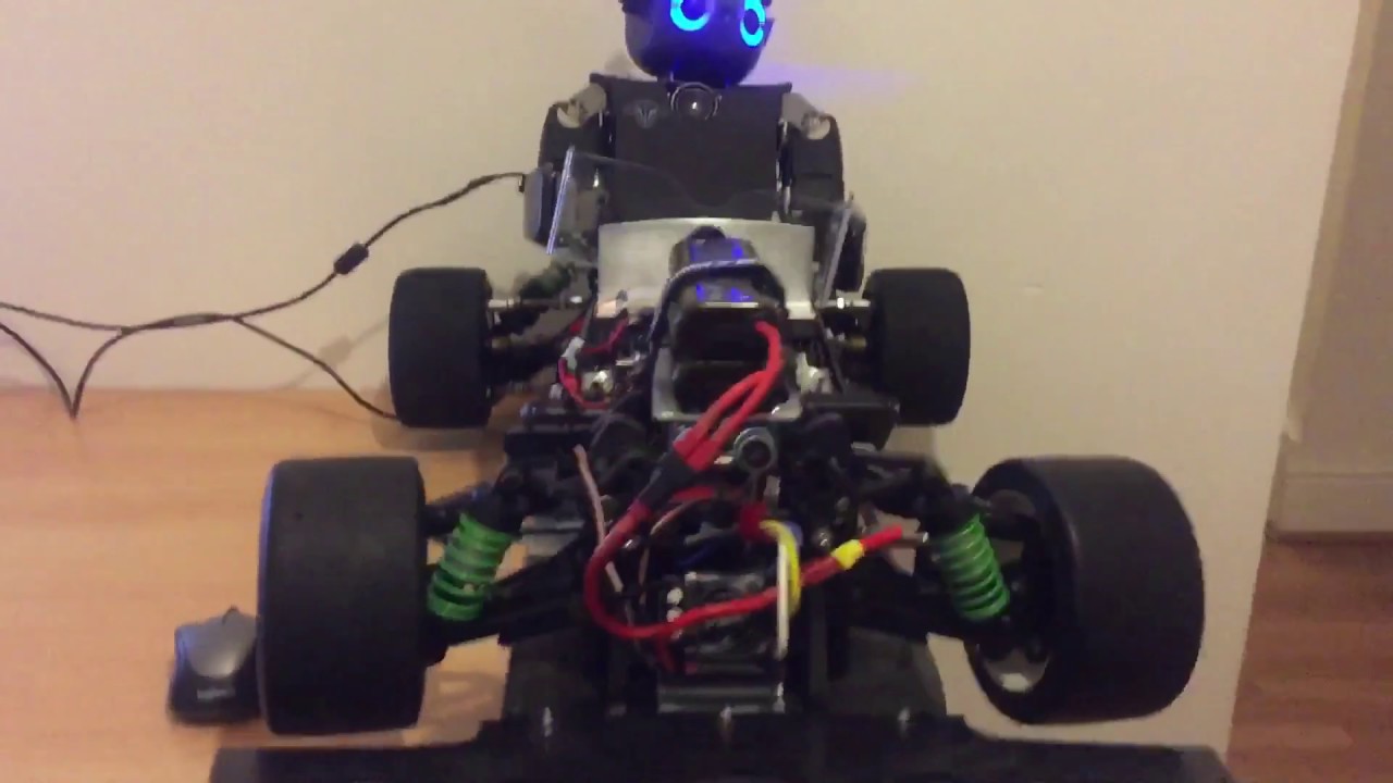 DARwIn OP Robot Driving bench test - YouTube