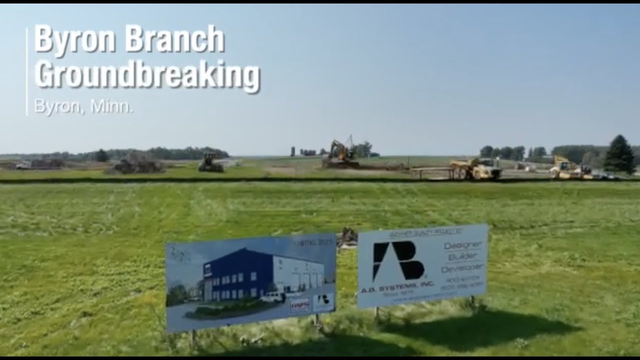 RMS breaks ground for new Byron branch. - YouTube