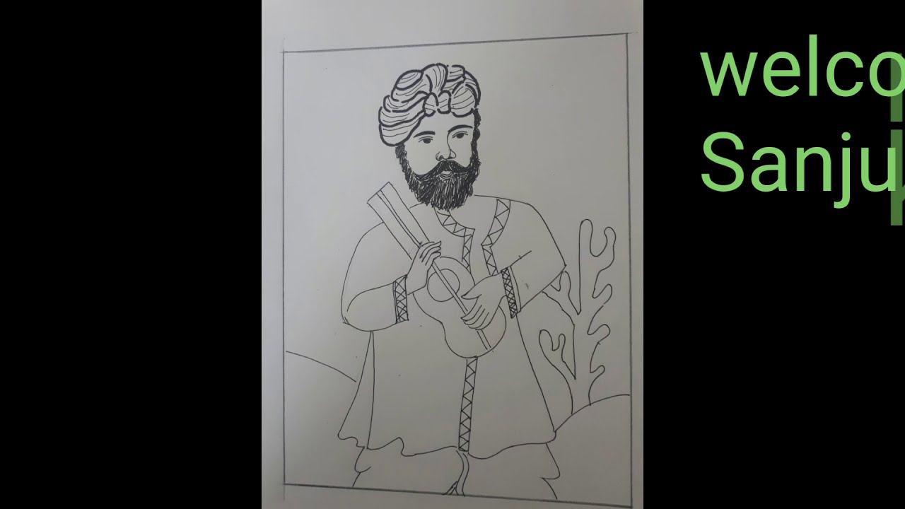 how to draw Banjara. - YouTube