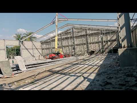 Erection and Installation of Steel I-Beams Rafter Truss using Mobile ...