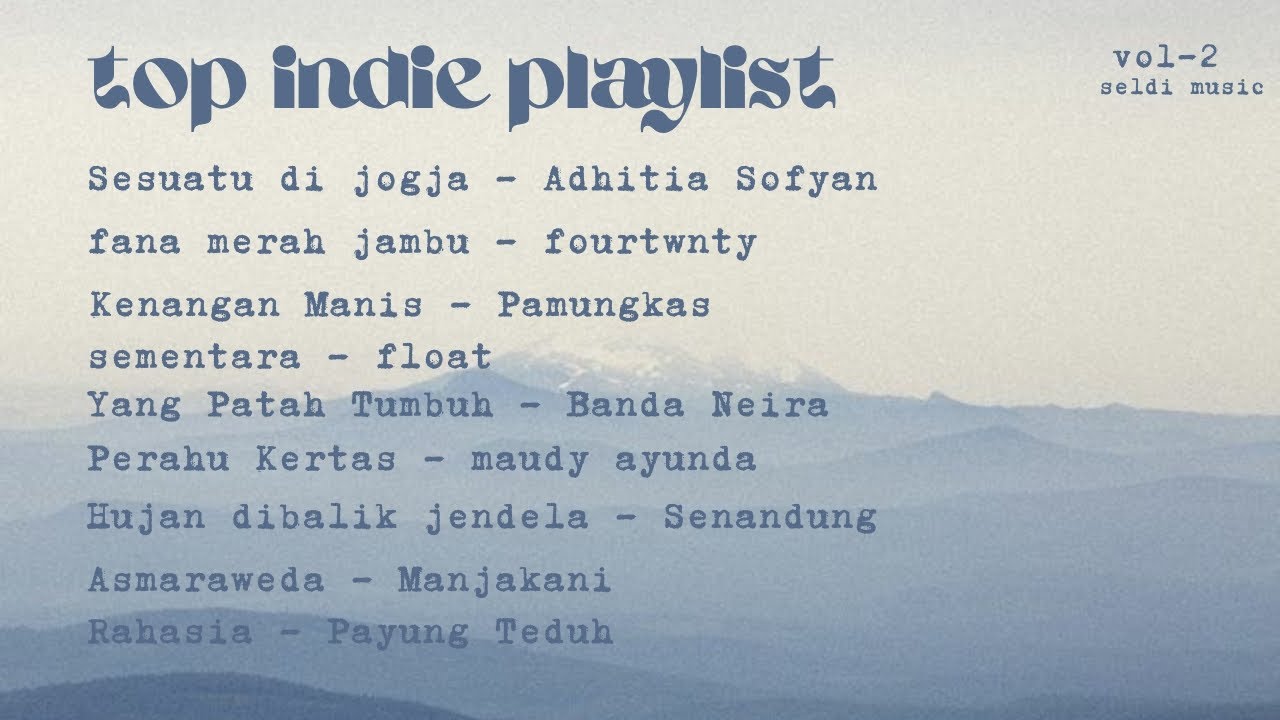TOP INDIE MUSIC HITS | PLAYLIST CAFE VOL2 | BEST INDIE SONG - YouTube