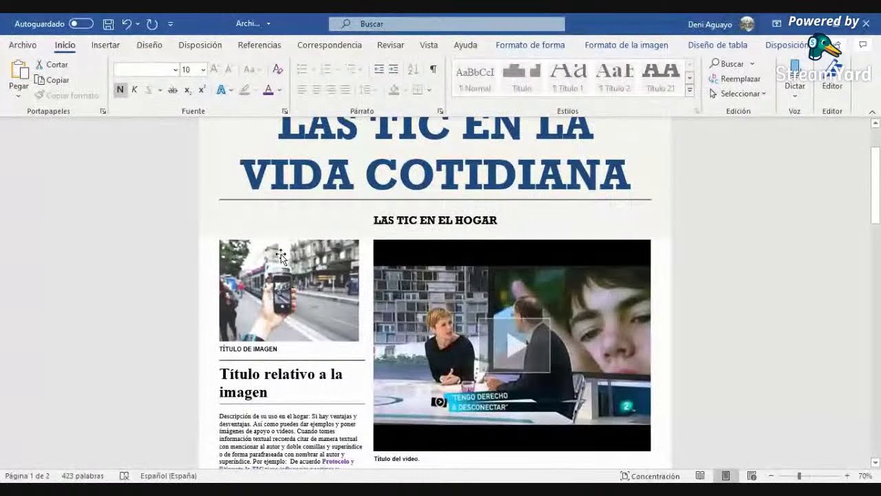Archivo #multimedia en #Word - YouTube