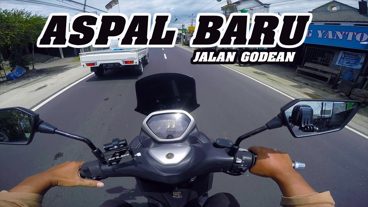 MOTOVLOG : REVIEW JALAN GODEAN JOGJA ASPAL BARU NIH !!! - YouTube