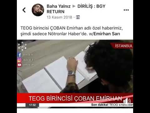 TEOG birincisi Emirhan bir skandala imza attı!