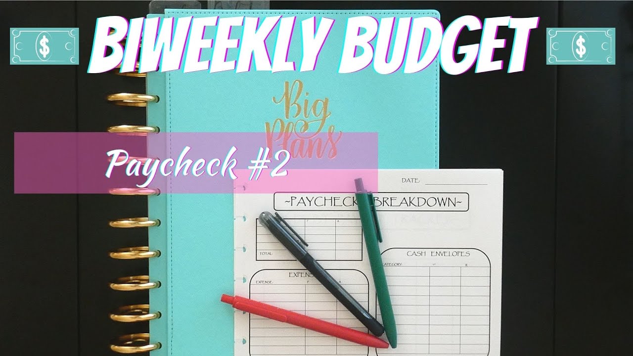 Biweekly Paycheck Budget With Me | Paycheck 2 | Savings Challenges 2021 ...