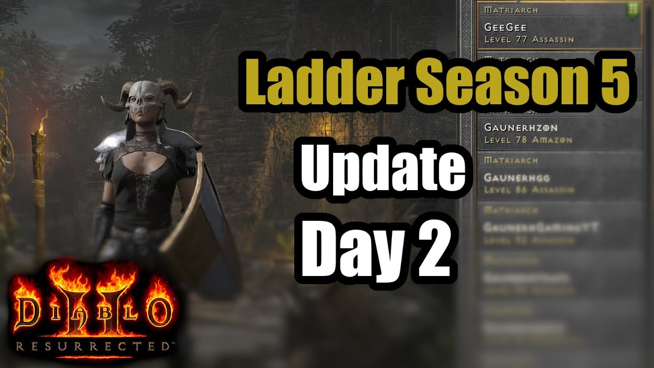 Blade Fury Assassin Season 5 Ladder Update Day 2 - Diablo 2 Resurrected ...