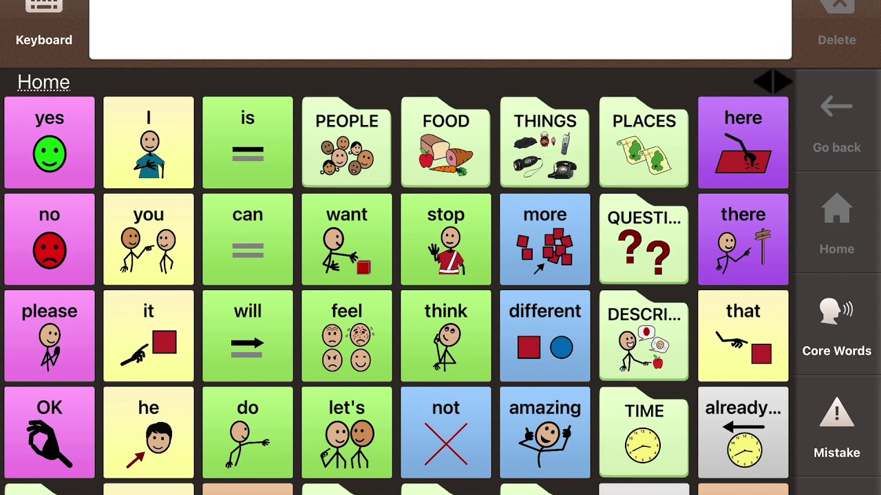 Quick peek at the Avaz AAC app - YouTube