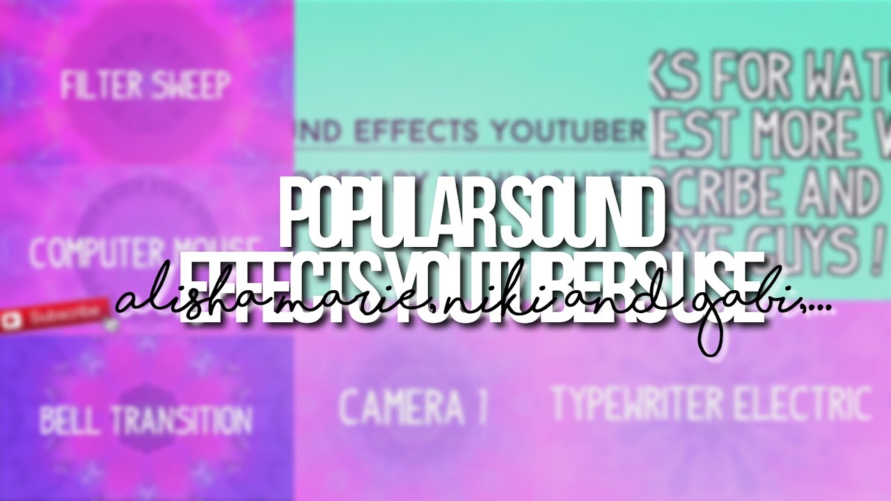 SOUND EFFECT YOUTUBERS USE - YouTube
