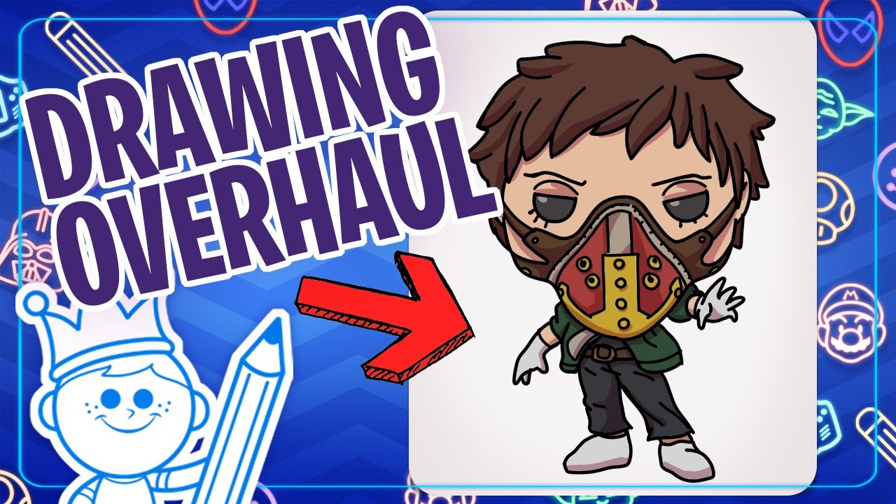 Easy drawing Overhaul Funko Pop! - My Hero Academia FunkDraw - YouTube